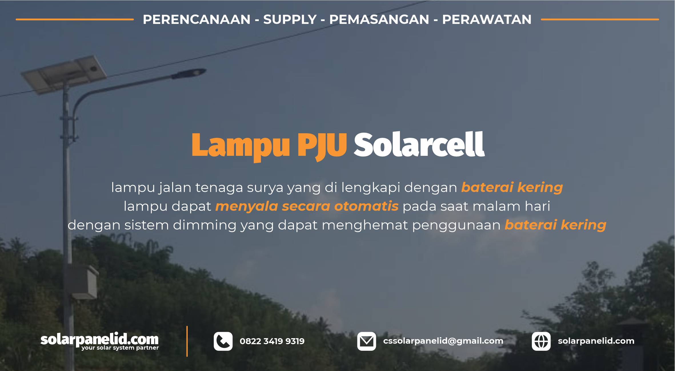 Proyek Pemasangan PJU Solarcell Samarinda Kalimantan Timur